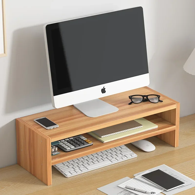 Wooden-Computer-Mounting-Bracket-Monitor-Support-Bracket-Office-Desk ...