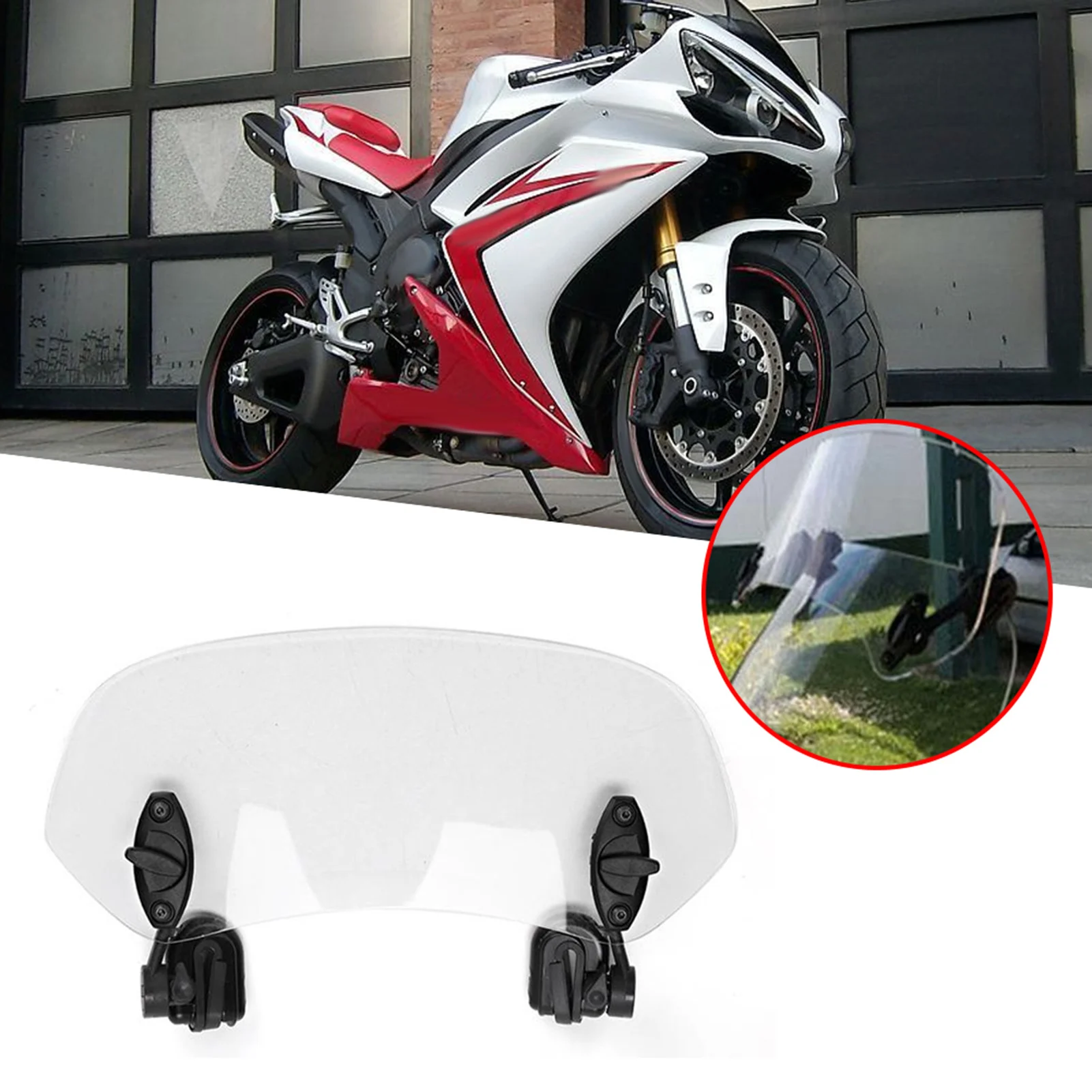 Adjustable-Motorcycle-Windscreen-Universal-Motorcycle-Adjustable-Clip ...