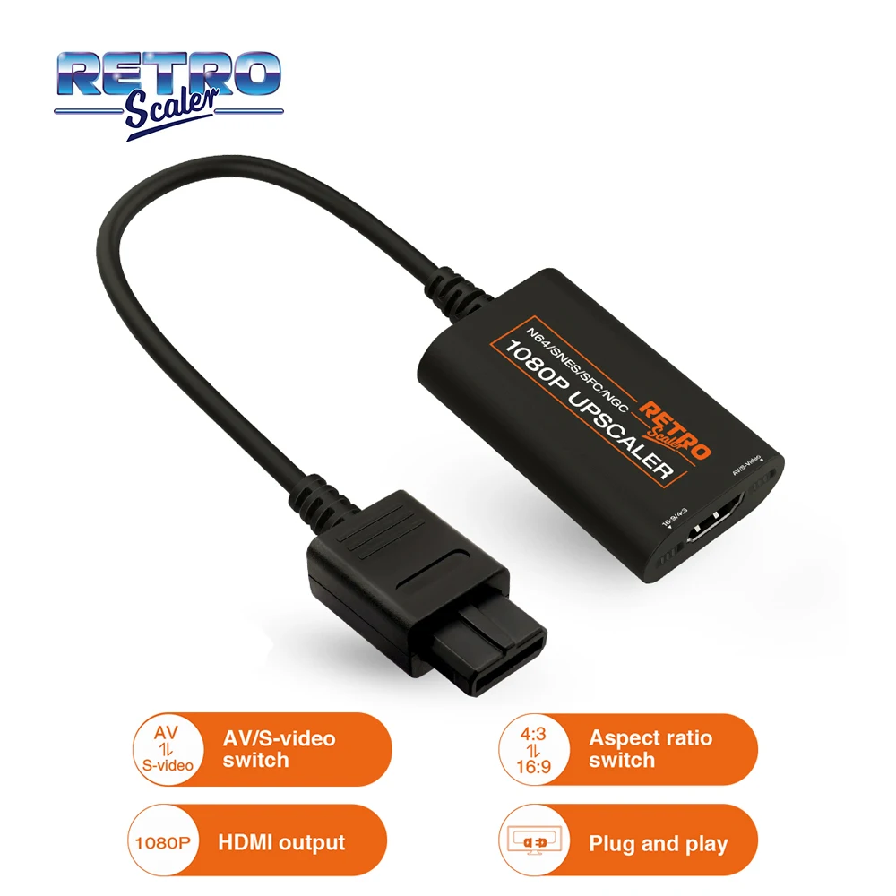 RetroScaler-1080P-Upscaler-S-video-AV-Composite-For-PAL-NTSC-N64-SFC ...
