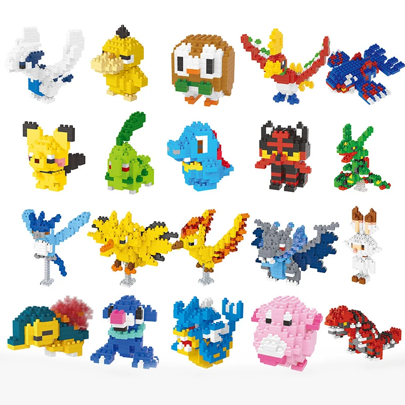 Bloques pequeños de Pokémon, Nanoblock, Charizard, Kyogre, Groudon ...