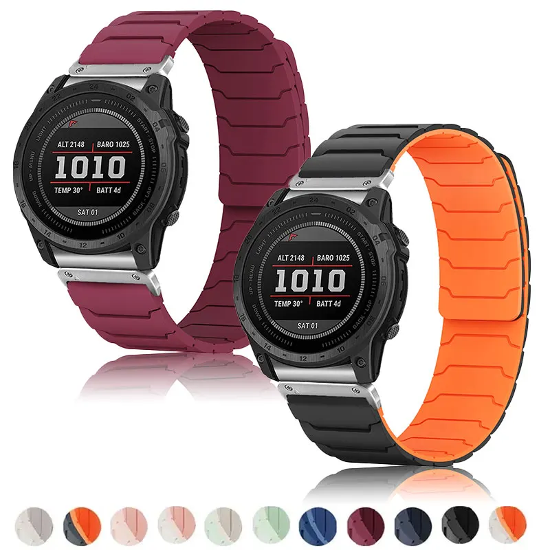 26mm 22mm Magnetic Strap For Garmin Fenix8 47MM 51MM 7X 7 6X 6 Pro 5X 5 ...