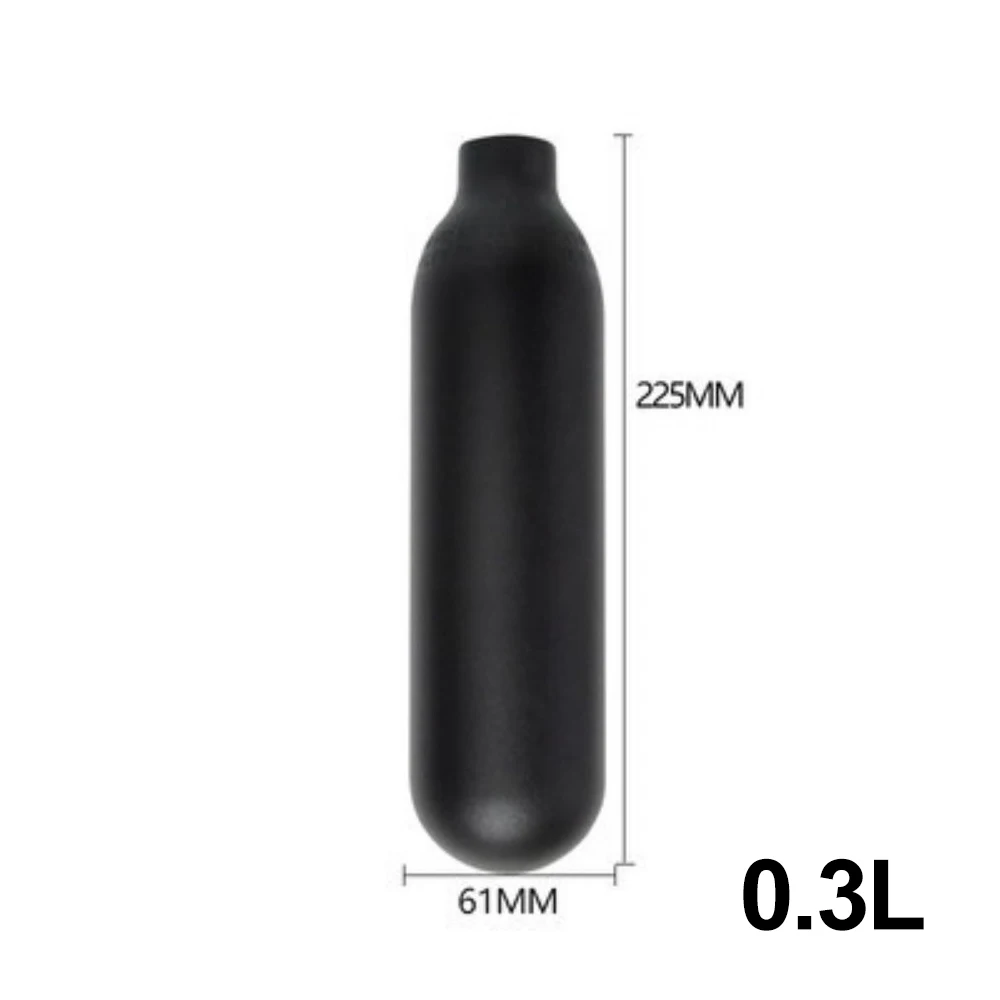 4500Psi 300Bar 0.3L 0.35L 0.45L Aluminium Cylinder HPA Tank High ...