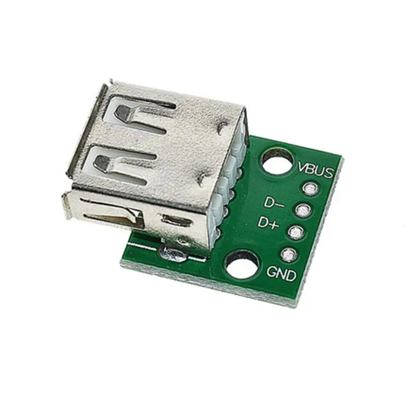 5pcs-Type-A-Female-USB-To-DIP-2-54mm-PCB-Connector-Female-USB-PCB-Board ...