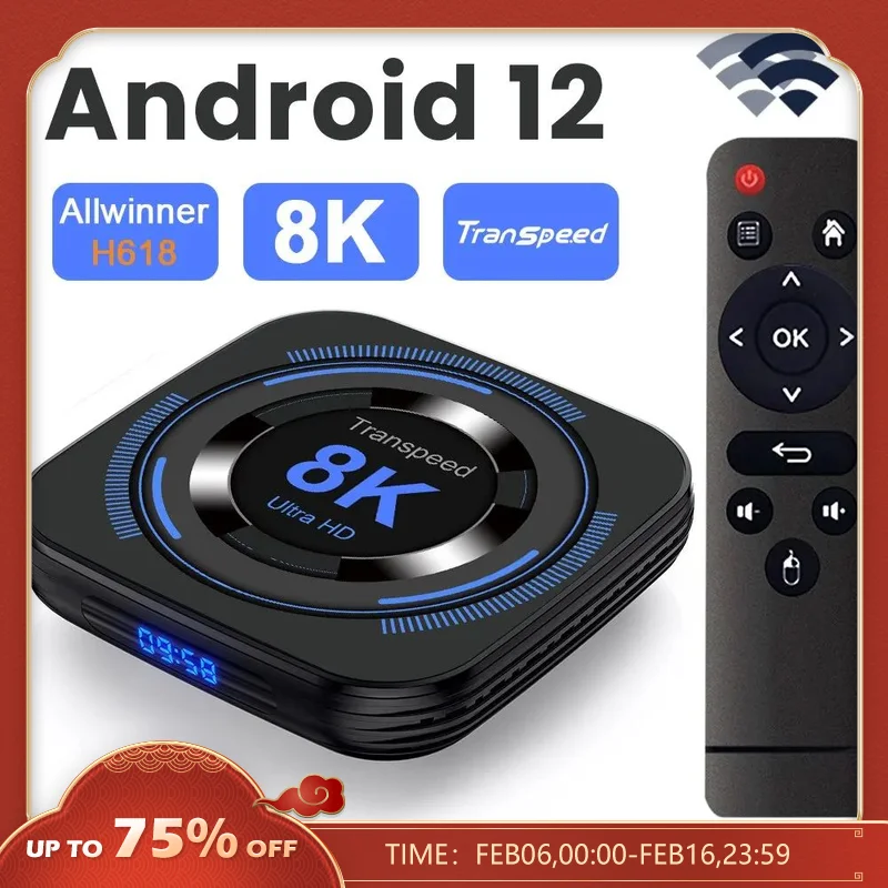 Transpeed-Android-12-TV-BOX-Allwinner-H618-Dual-Wifi-32G64G-Quad-Core ...