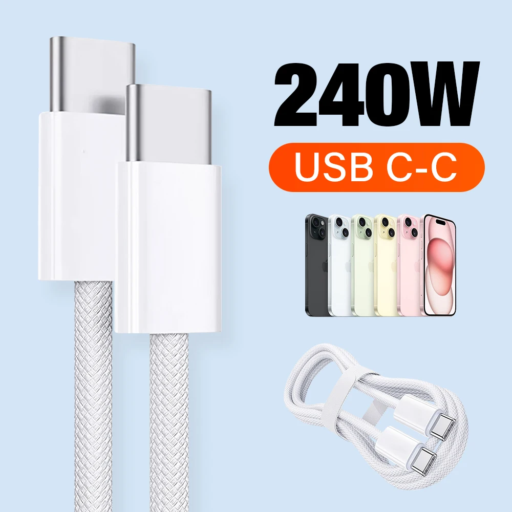 PD-240W-USB-C-to-USB-C-Charger-Cable-Type-C-Fast-Charging-Cable ...