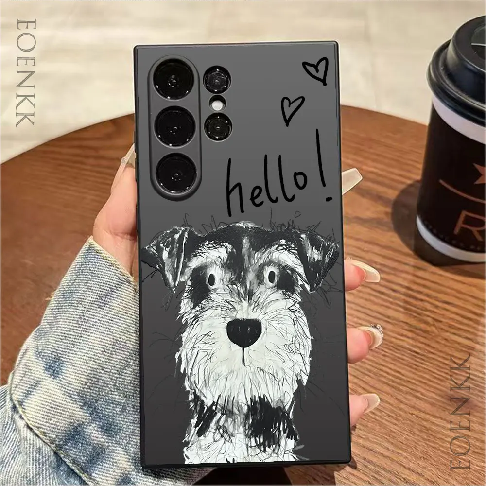 Cute Cartoon Dog Phone Case For Samsung Galaxy S24 S23 S22 S21 S20 ...