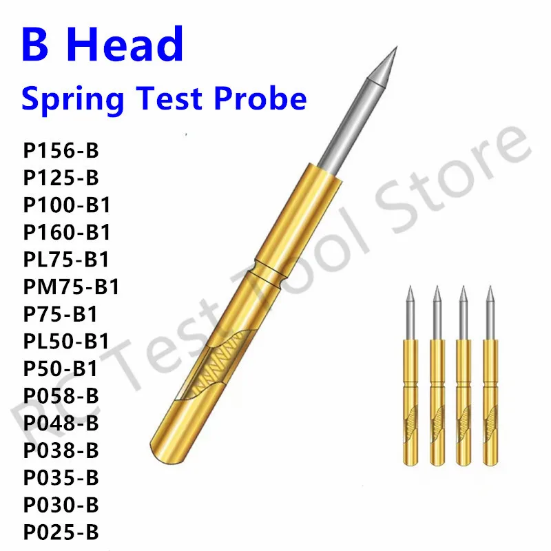 20/100pcs Spring Test Pin P100-b Pl75-b Pm75-b P75-b Pl50-b P50-b P160 ...