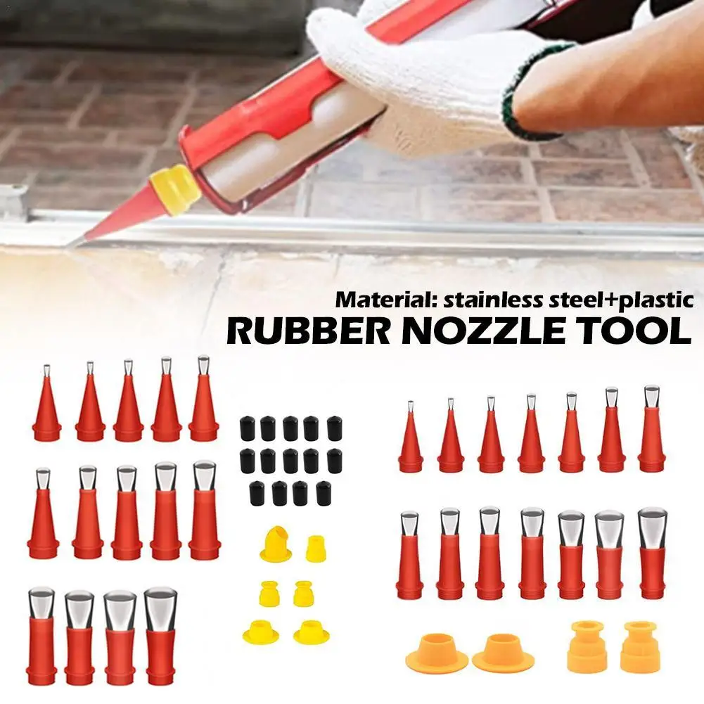 Universal-Integrated-Rubber-Nozzle-Tool-Kit-Stainless-Steel-Caulking ...