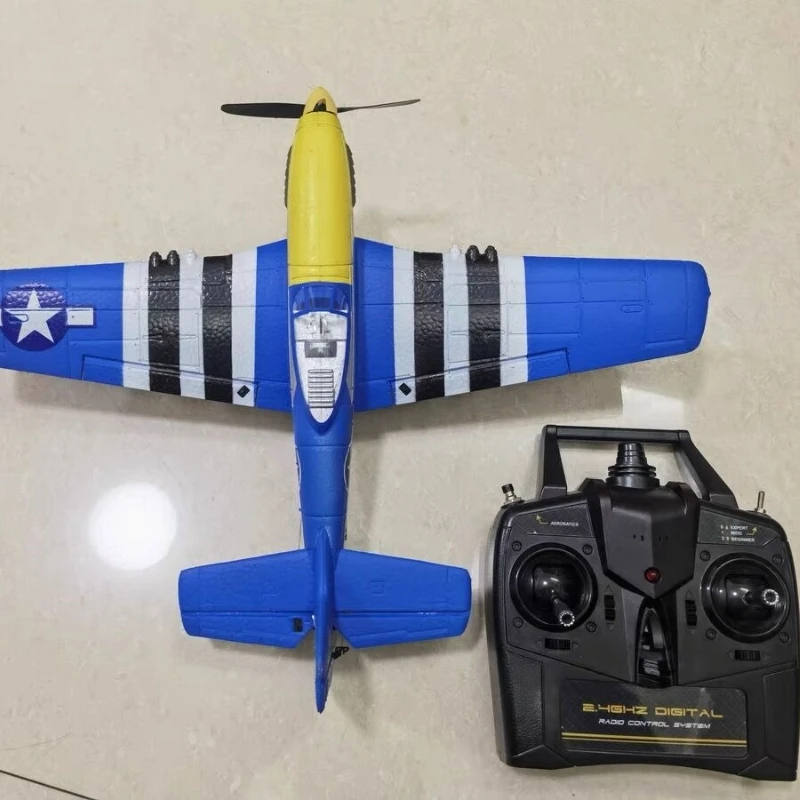 Volantex-761-5v2-Blue-P-51d-Rc-Four-Channel-Remote-Control-Airplane ...
