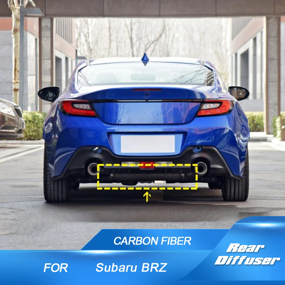 Carbon Fiber Rear Diffuser Lip Spoiler For Subaru BRZ For Toyota GR86 ...