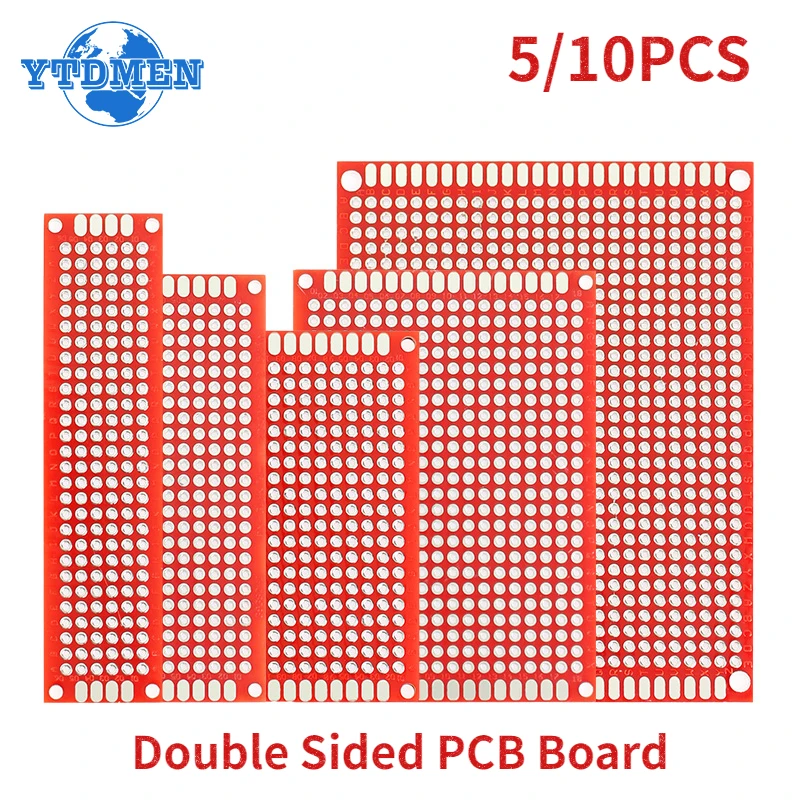 Carte-PCB-Protoboard-rouge-double-face-cartes-de-circuit-imprim-kit ...