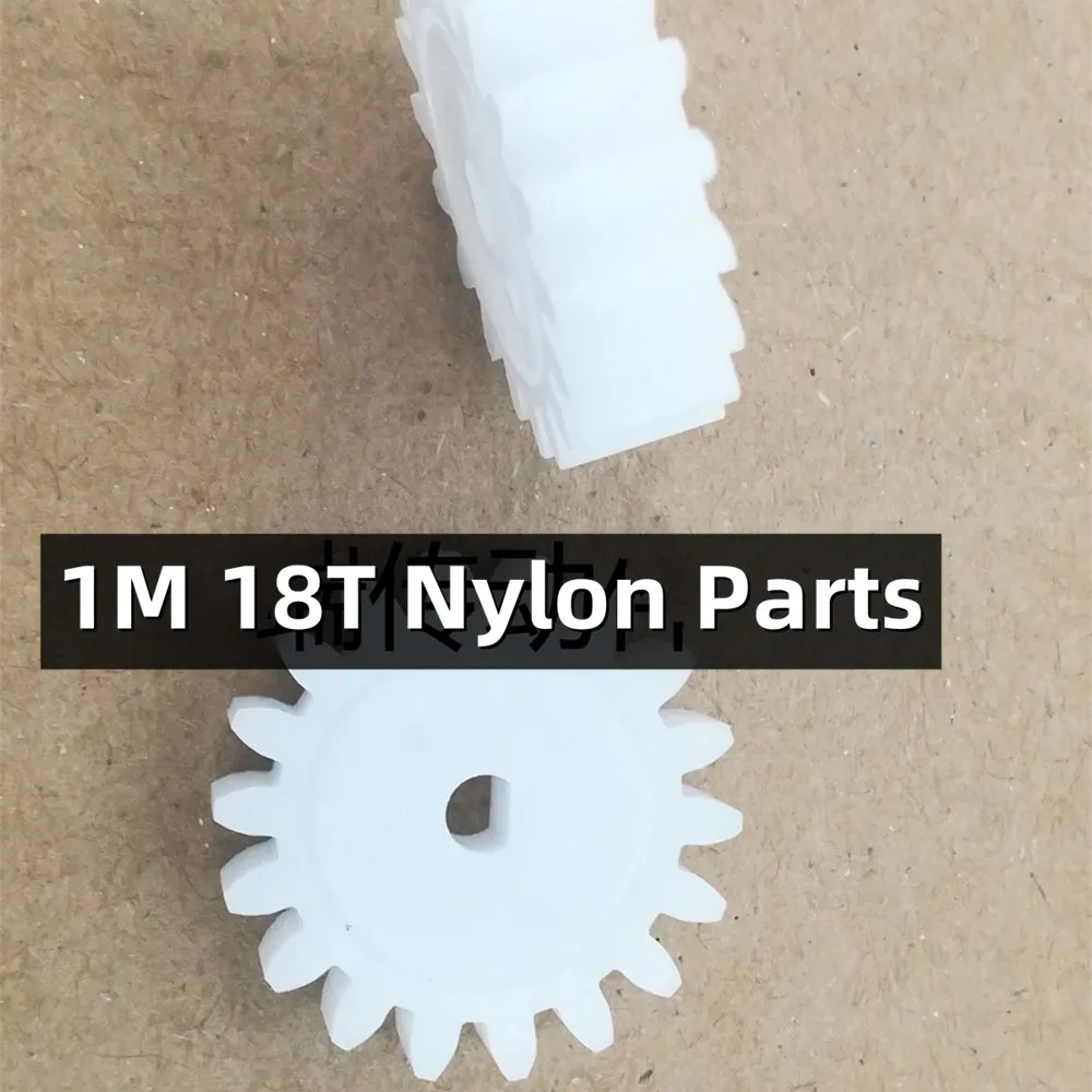 1M 18T POM Gear 2/3mm D Hole Plastic Nylon Small Motor Parts