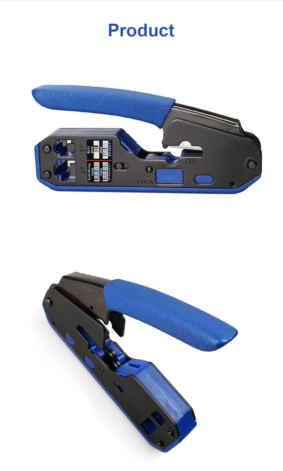 Pince À Sertir Réseau Rj45 Rj11, Pince À Sertir Ethernet Cat6-7 ...