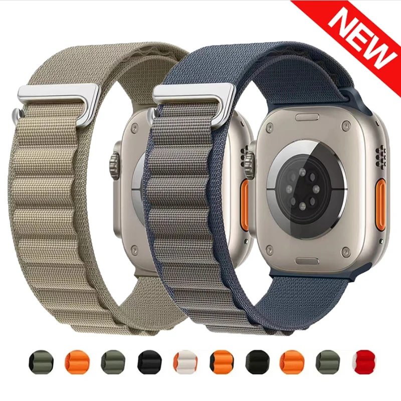 Alpine-Loop-Band-para-Apple-Watch-Bracelete-iWatch-Ultra-Series-7-6-5-3 ...