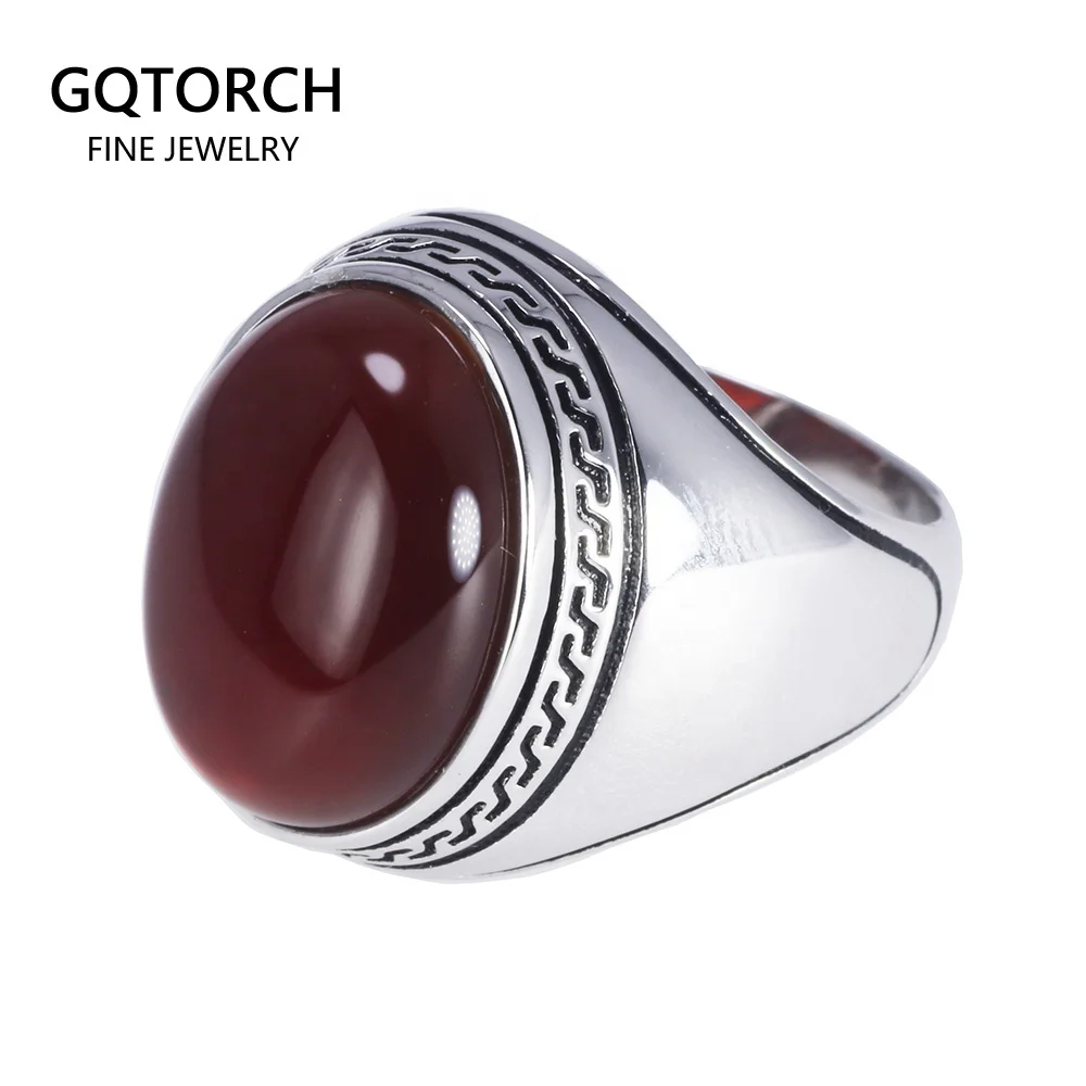 Guaranteed-Silver-s925-Mens-Rings-Simple-Design-Turkish-Ring-For-Man ...