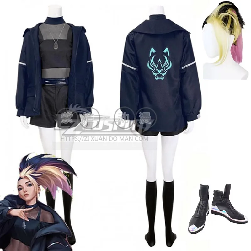 The-Rogue-Assassin-KDA-Akali-Game-Cosplay-Costume-Sexy-Akali-Cosplay ...
