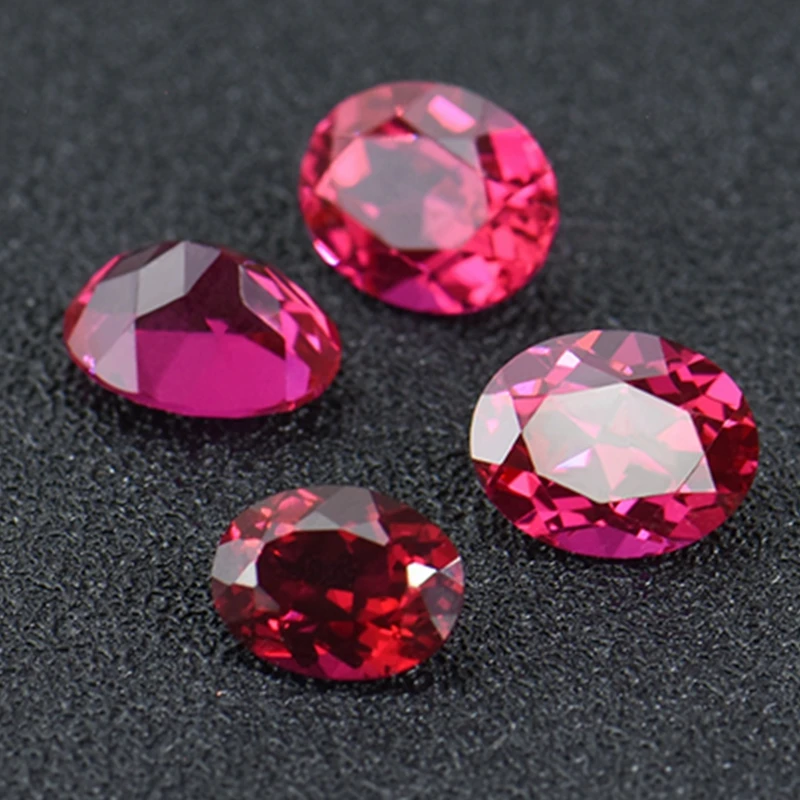 Better Quality Natural VVS Ruby Faceted Oval Cut Gemstone for Jewelry ...