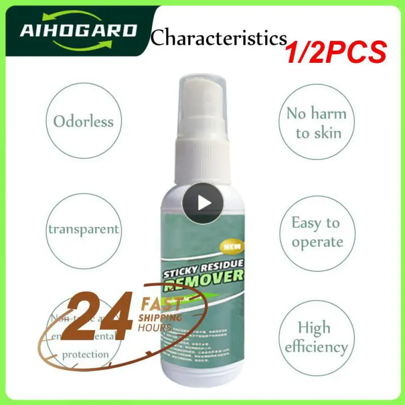 1-2PCS-Sticky-Residue-Remover-Spray-Sticker-Remover-All-Purpose-Cleaner ...