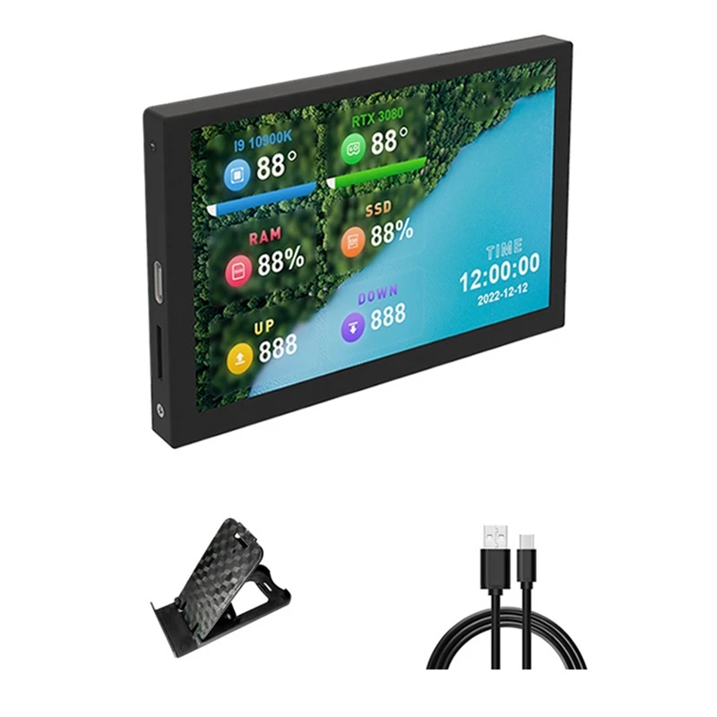 5 Inch Computer Small Secondary Screen USB Chassis Secondary Screen IPS ...