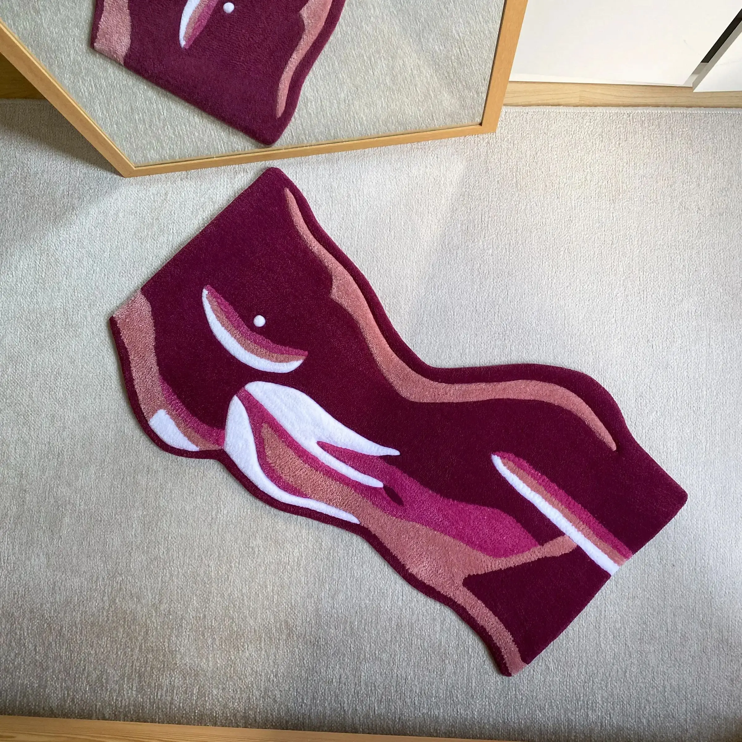 Thermal-Pink-Body-Rug-Digital-Printing-Technology-Simple-Housewarming ...