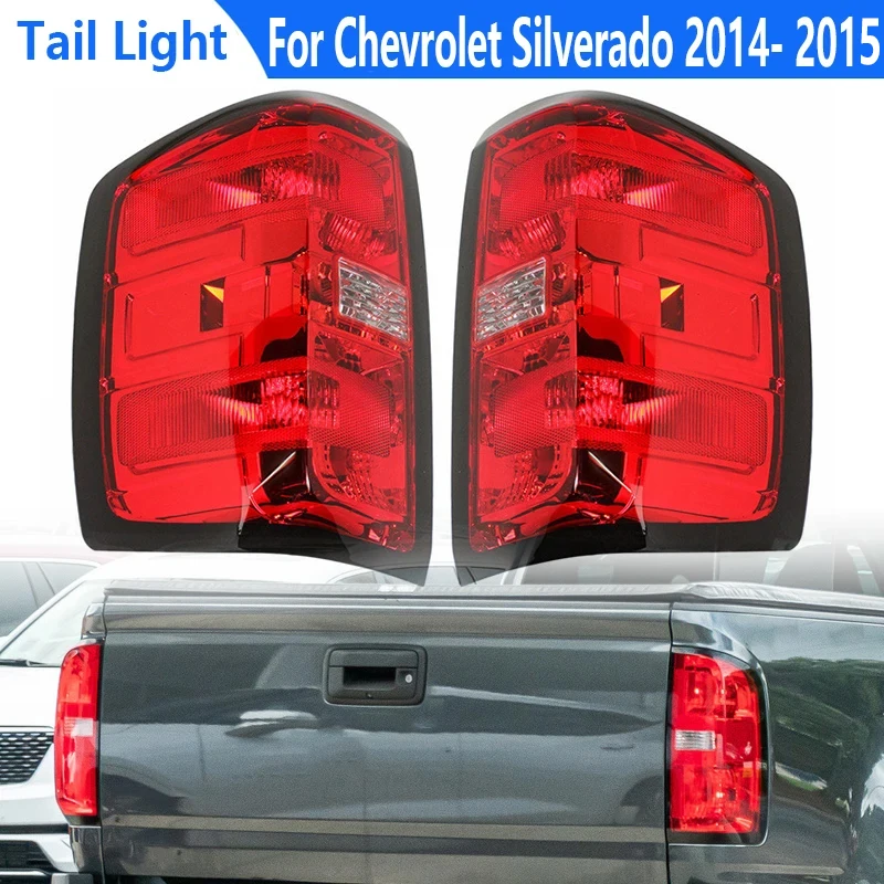 For Chevrolet Silverado 2014 2015 Car LED Rear Tail Light Assembly Turn ...