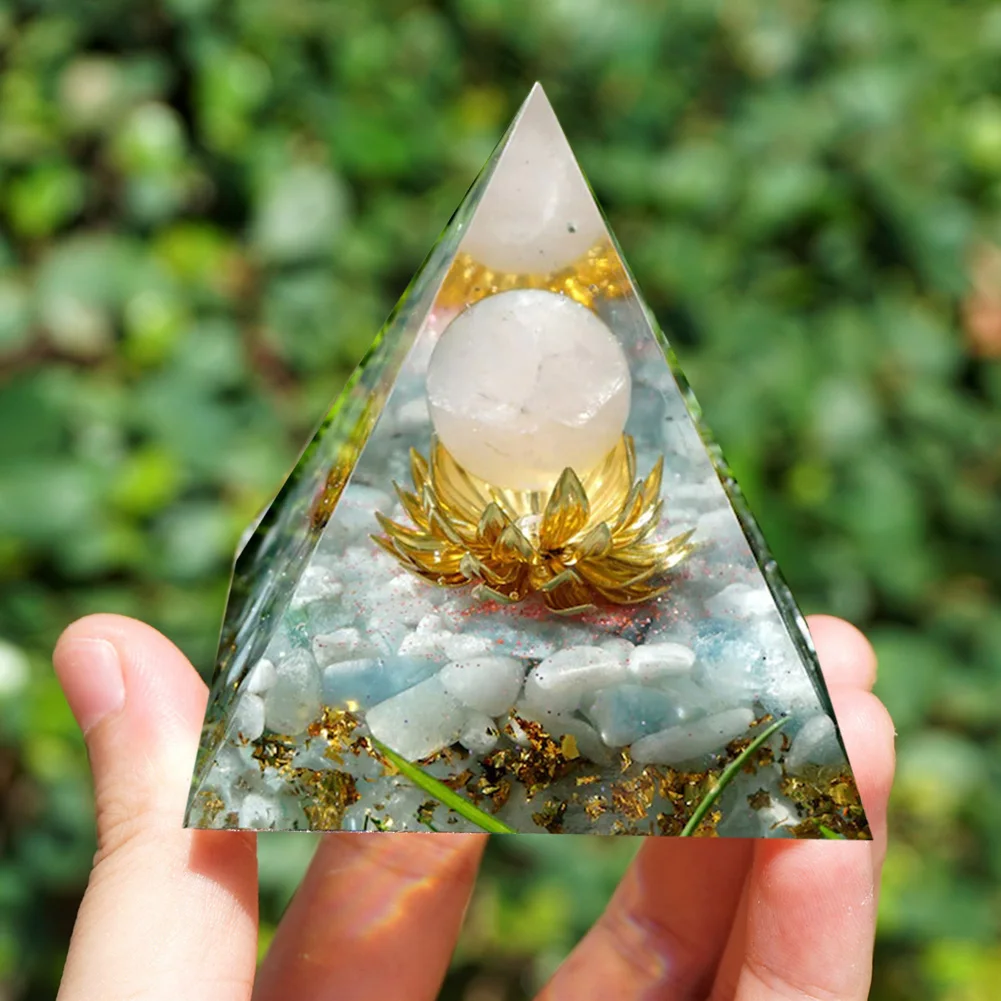 PIERRE VENDUE SEULE,05--Pyramide en cristal naturel, pierre'énergie de ...