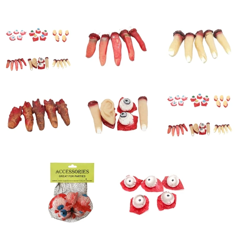 Fake-Body-Parts-Human-Halloween-Scary-Prop-Broken-Body-Parts-Bloody ...
