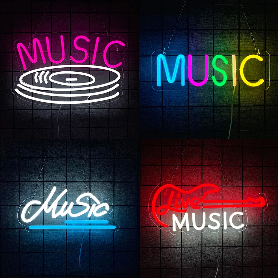 Letrero de neón de la serie musical para decoración de pared, luz de ...