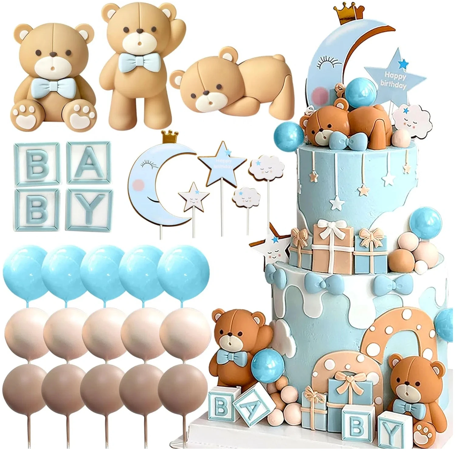 Topper de Osito para Baby Shower: Una Guía Completa para Decorar tu ...