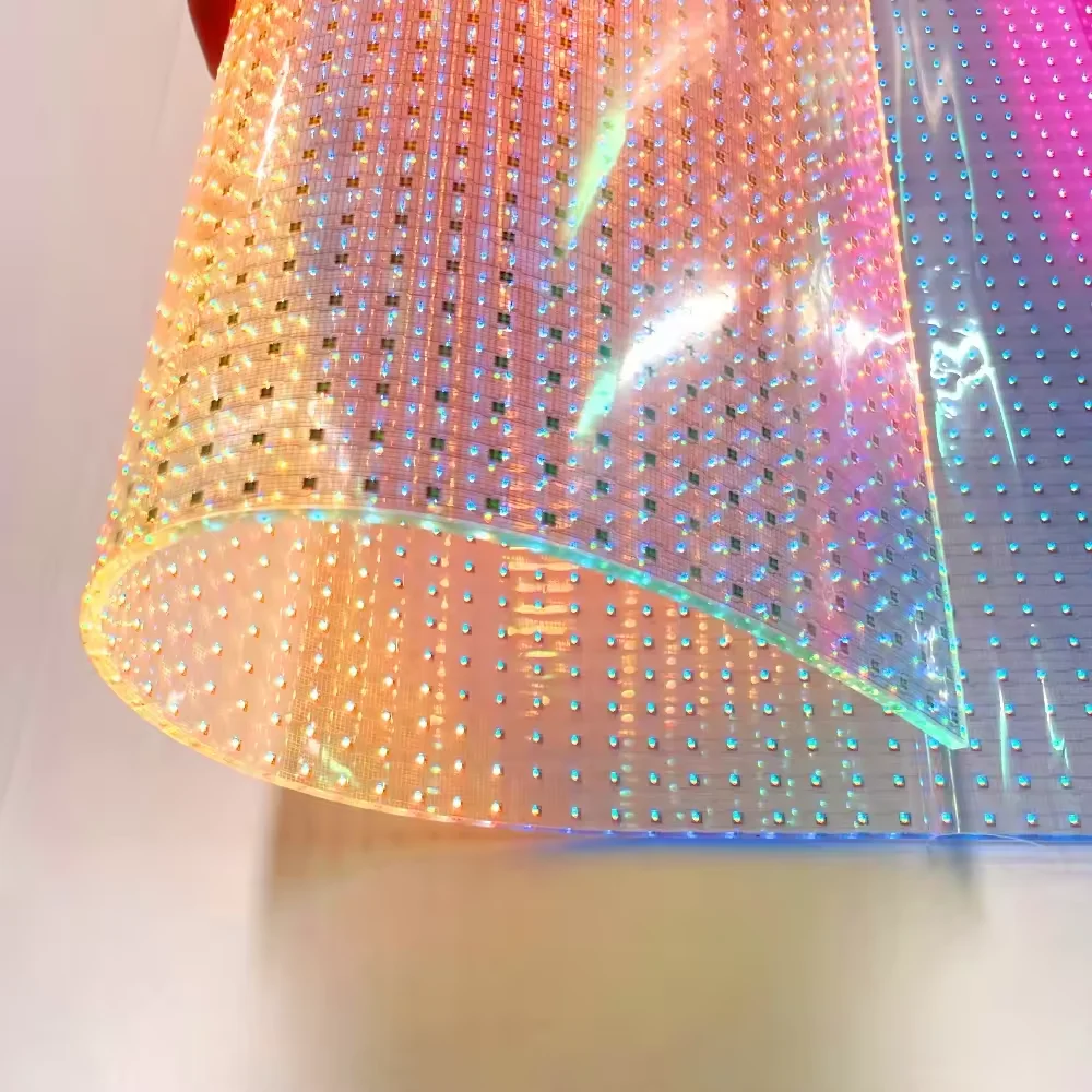 P6 P8 P10 P16 P20 P30 Flexible led film screen display screen glass ...