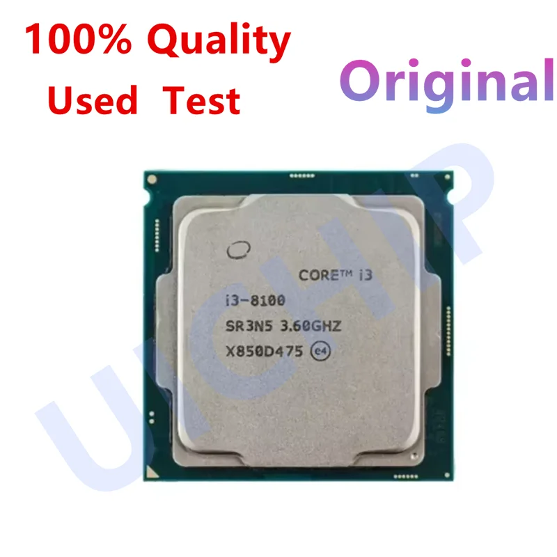 Core i3 8100 3.6GHz 4-Core 4-Thread CPU Processor 85W LGA 1151 ...