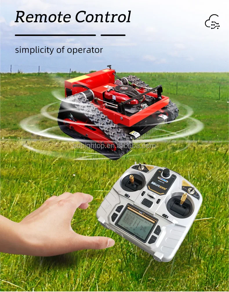 Customized Lawn Mower Track Type Remote-controlled Agricultural Lawn ...
