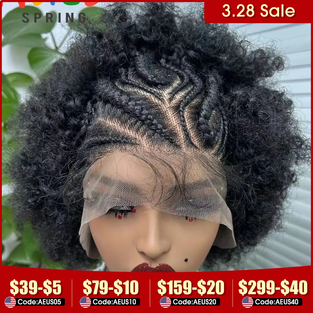 Braided-Wigs-Synthetic-Lace-Front-Wig-Braiding-Hair-Wigs-With-Buns-For ...