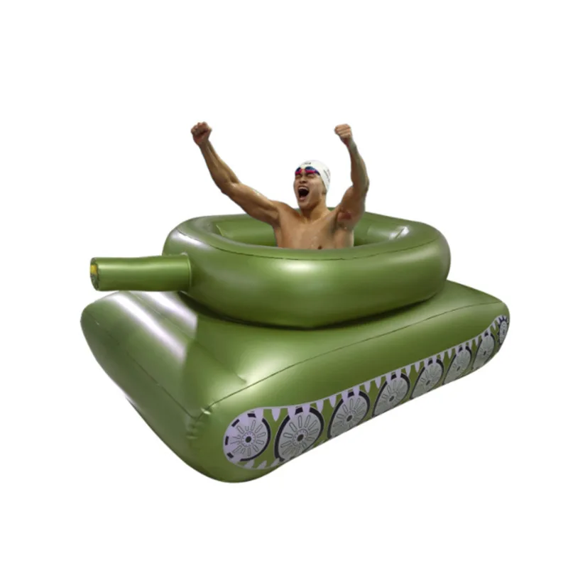 PVC Inflatable Tank Water Floating Water Pad Mat Adults Pool Rafts ...