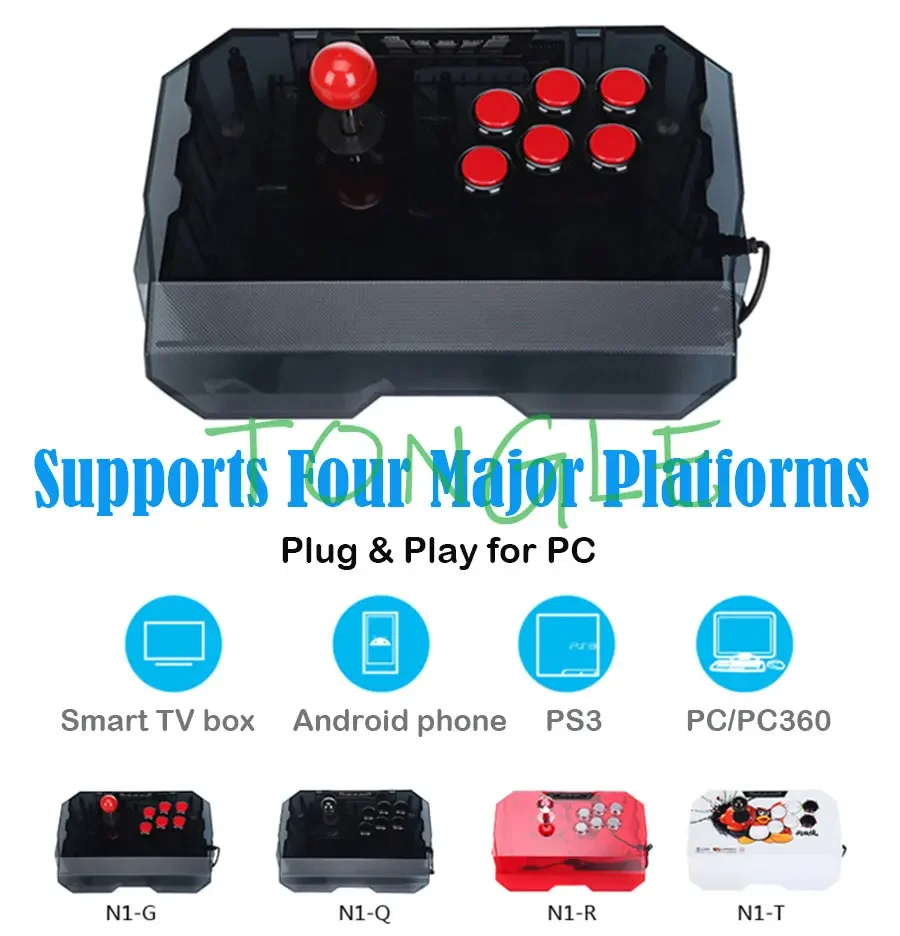 QANBA-N1-Controlador-USB-Wired-Fighting-Stick-Fighting-Stick-Joystick ...