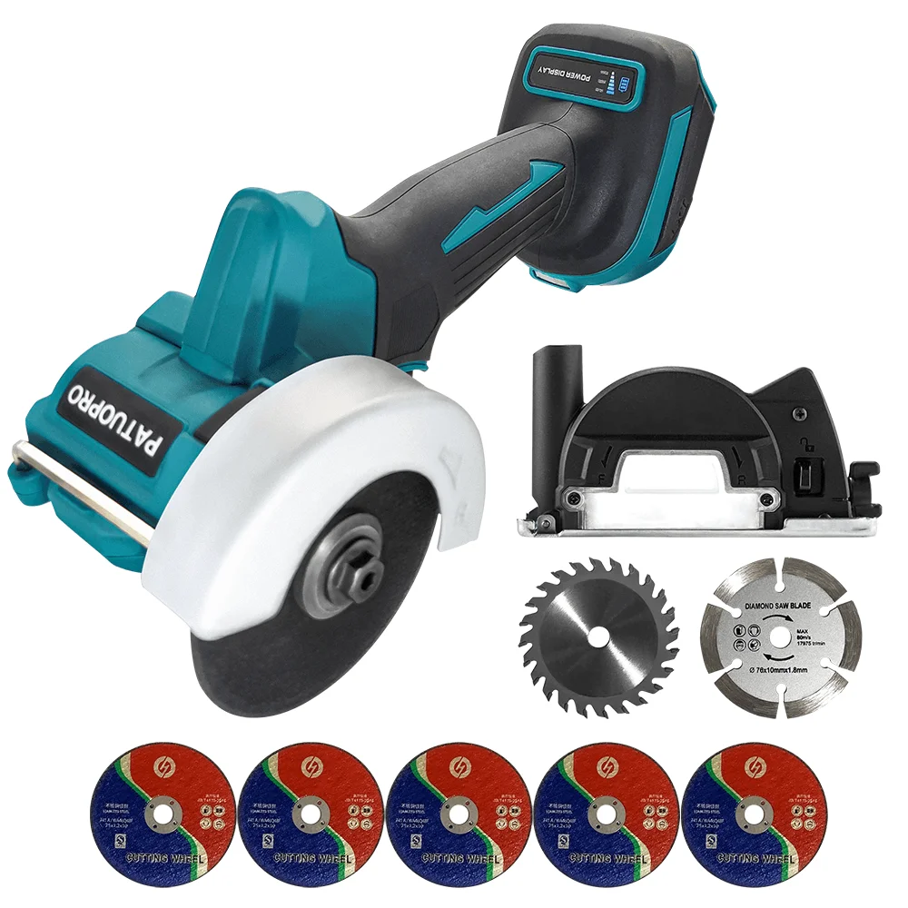 PATUOPRO-20000RPM-Brushless-Electric-Angle-Grinder-76MM-Cordless ...