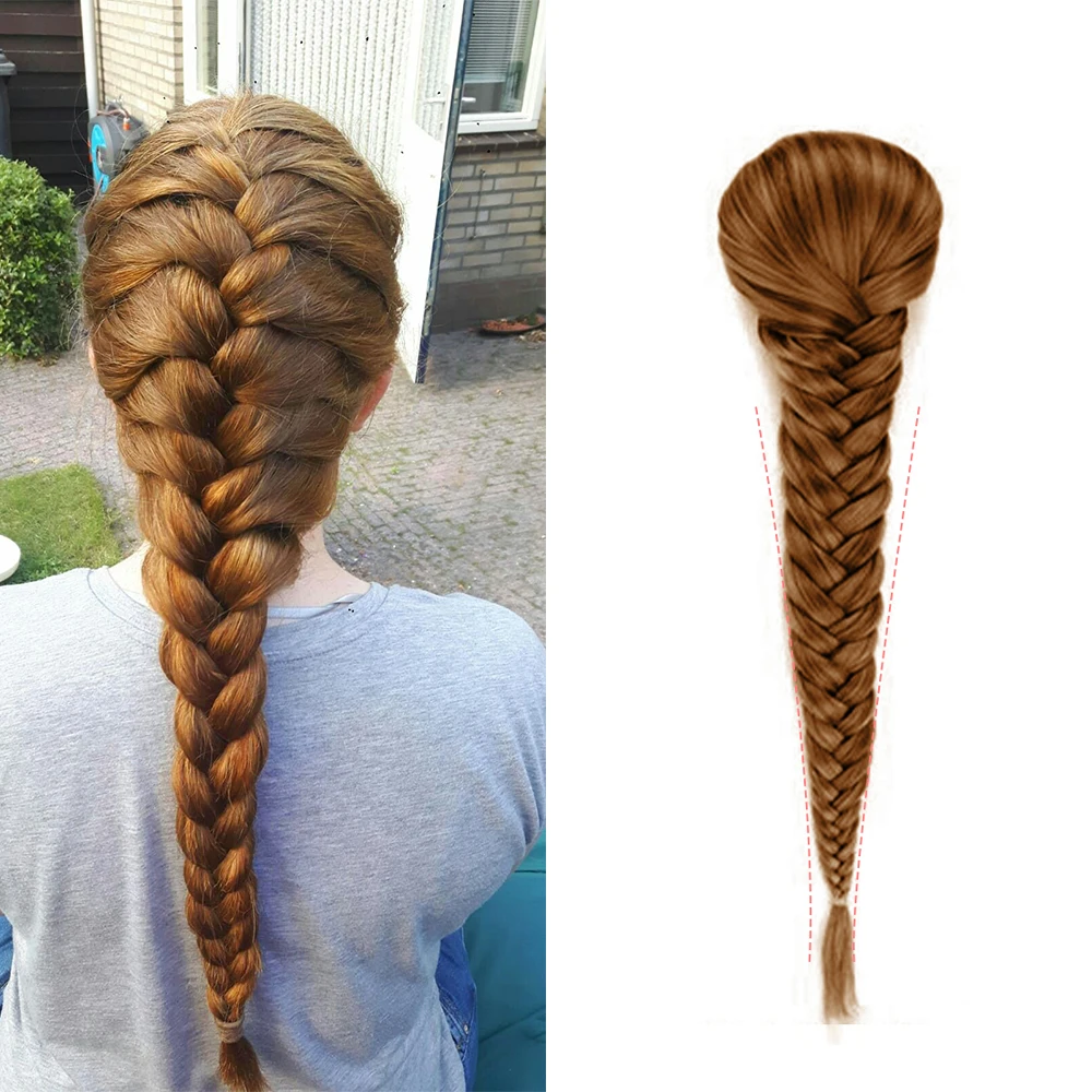 Synthetic-Fishbone-Braid-Drawstring-Ponytail-Hair-Extensions-for-Women ...