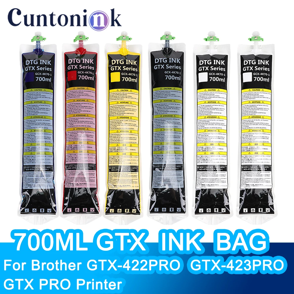 DTG-Ink-700ML-Bag-GTX-Ink-Bag-With-One-Time-Chip-Textile-Pigment-White ...
