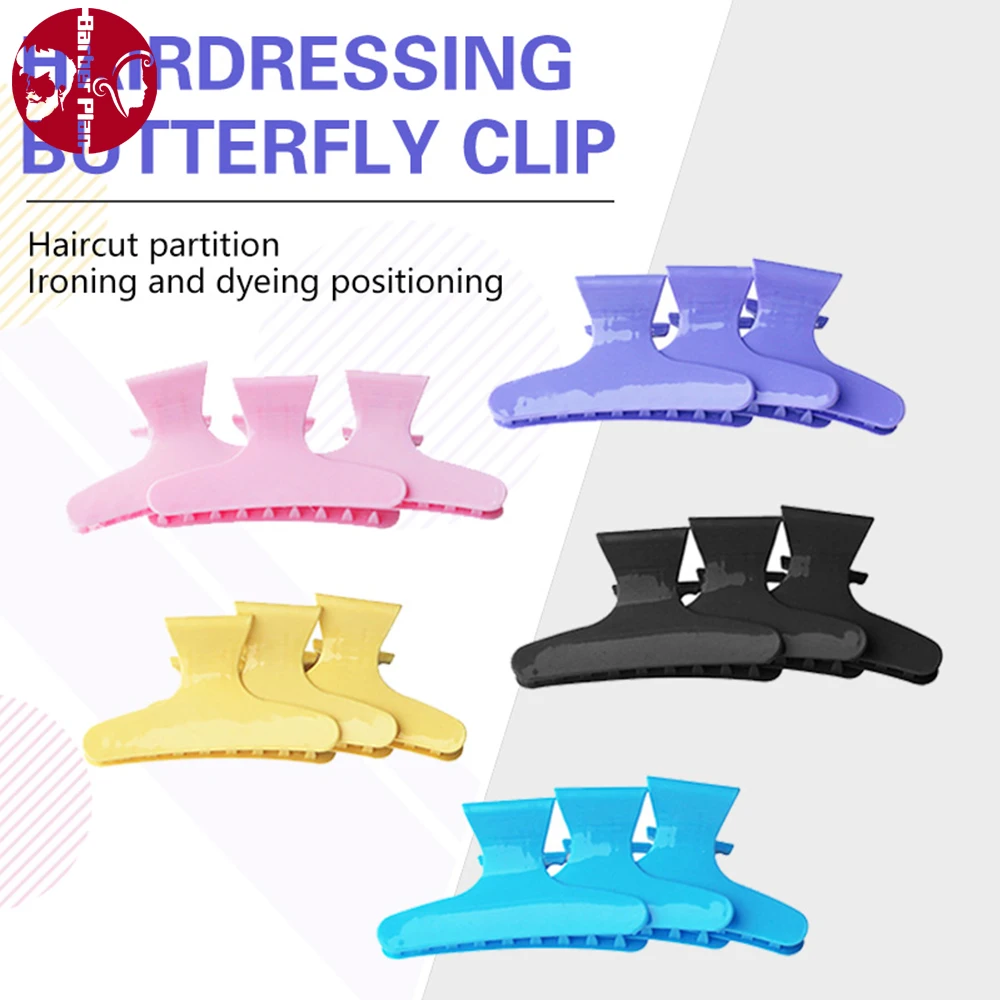 12PCS Colorful Hair Section Clips Hairdressing Seamless Hair Clip ...