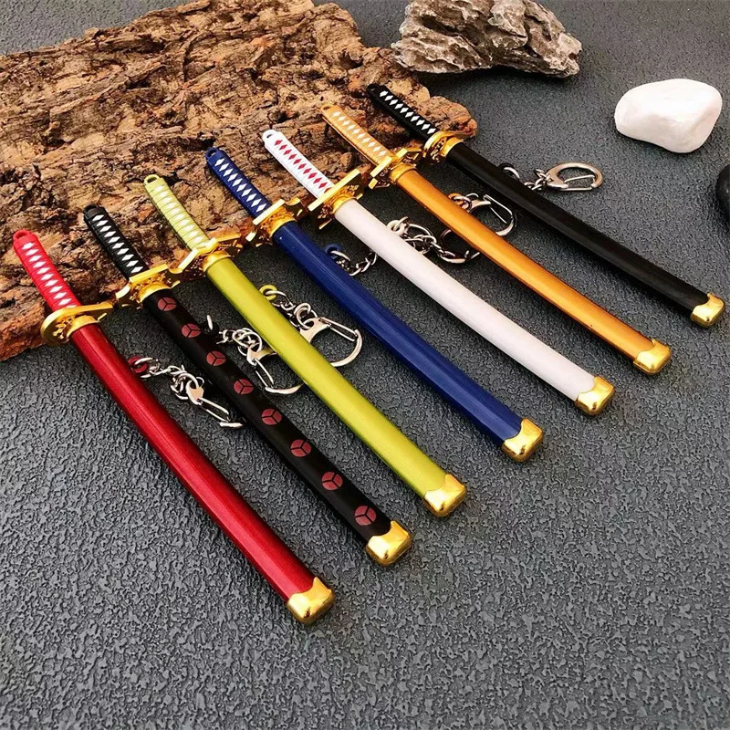 15cm Metal One Piece Katana Sword Mini Japanese Roronoa Zoro Katana One ...