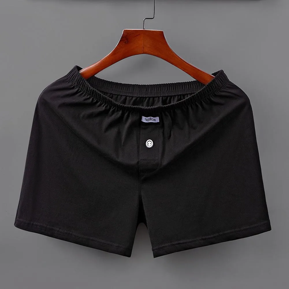 Men-Boxers-Solid-Soft-Pajama-Elasticity-Shorts-Underpants-Thin ...
