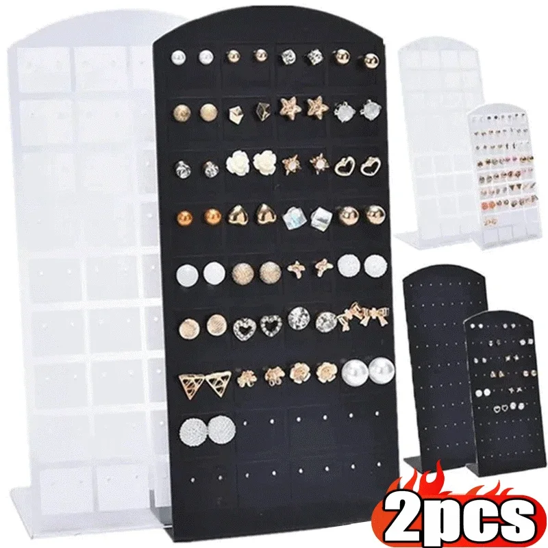 48-72Holes-Earring-Ear-Studs-Holder-Jewellery-Display-Rack-Earrings ...