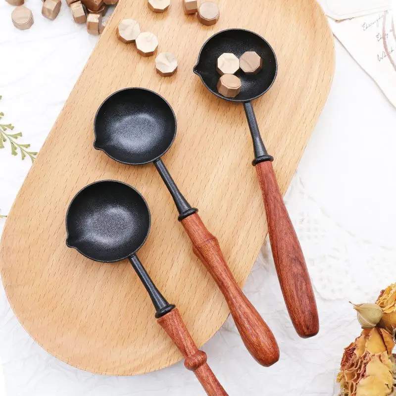 Melting-Wax-Anti-Stick-Spoon-Fire-Paint-Seal-Non-Stick-Spoon-Wooden ...