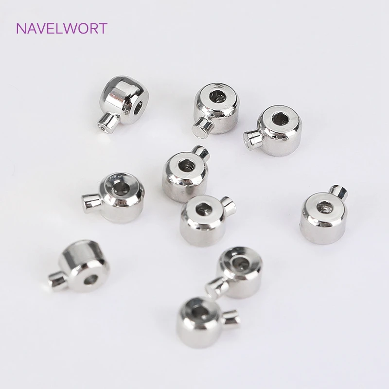 Wholesale 10pcs/20pcs Crimp & End Beads DIY Jewelry Accessories 14k/18K ...