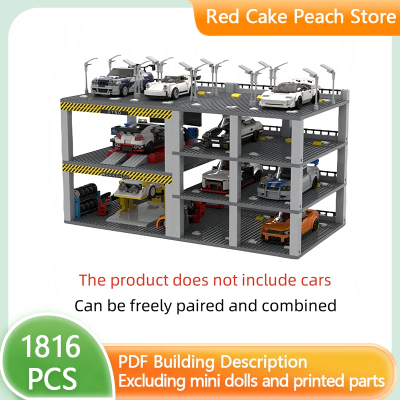 City-Model-MOC-Building-Bricks-Speed-Champion-Premium-Parking-Lot ...