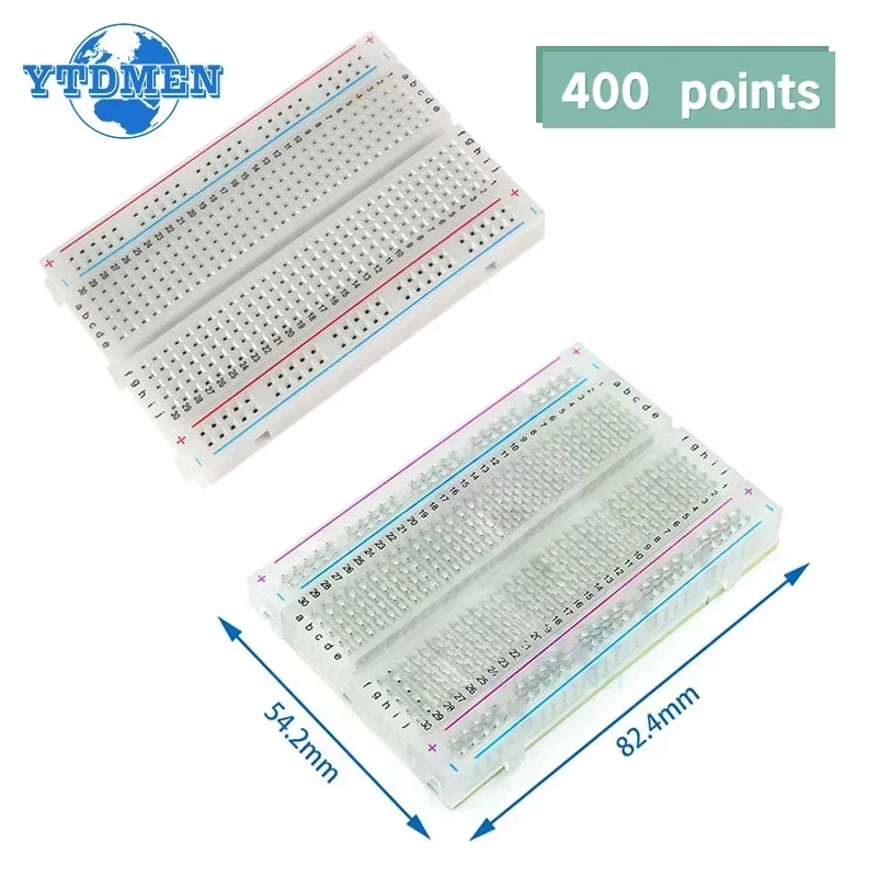 1PCS-Breadboard-400-Tie-Points-Solderless-Prototype-PCB-Universal-Test ...