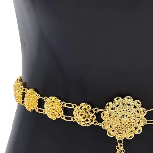 1PCS Traditional Sarong Gold Color Belt Vintage Jewelry Buckle Belt ...