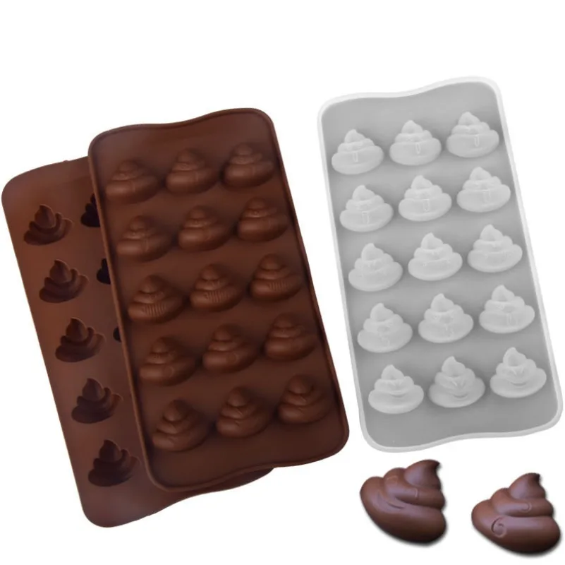 Mini-Poop-Shaped-Silicone-Mold-Super-Small-Cute-Smiley-Chocolate-Candy ...