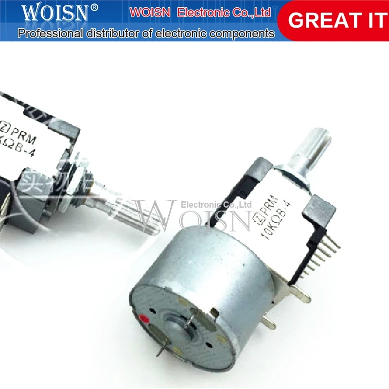 1pcs/lot PRM B10K-4 WHE1615 with motor double potentiometer B10K-4 ...