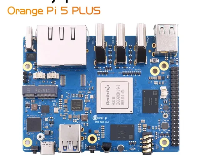 Orange Pi 5 Plus Ordenador de placa única, 4GB de RAM, módulo PCIE ...